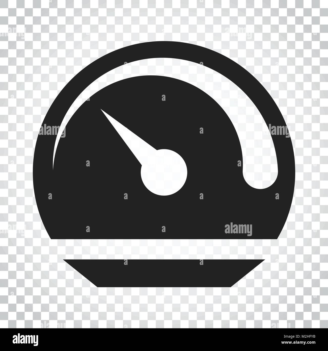 Dashboard vector icon. Level meter speed vector illustration. Simple ...