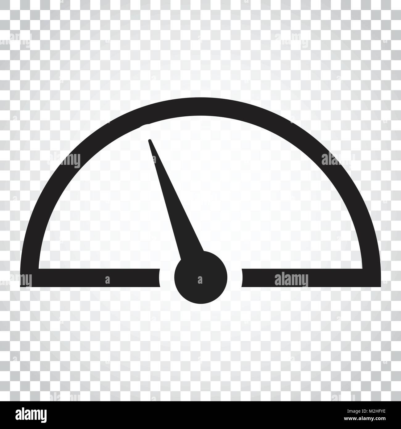 Dashboard vector icon. Level meter speed vector illustration. Simple ...