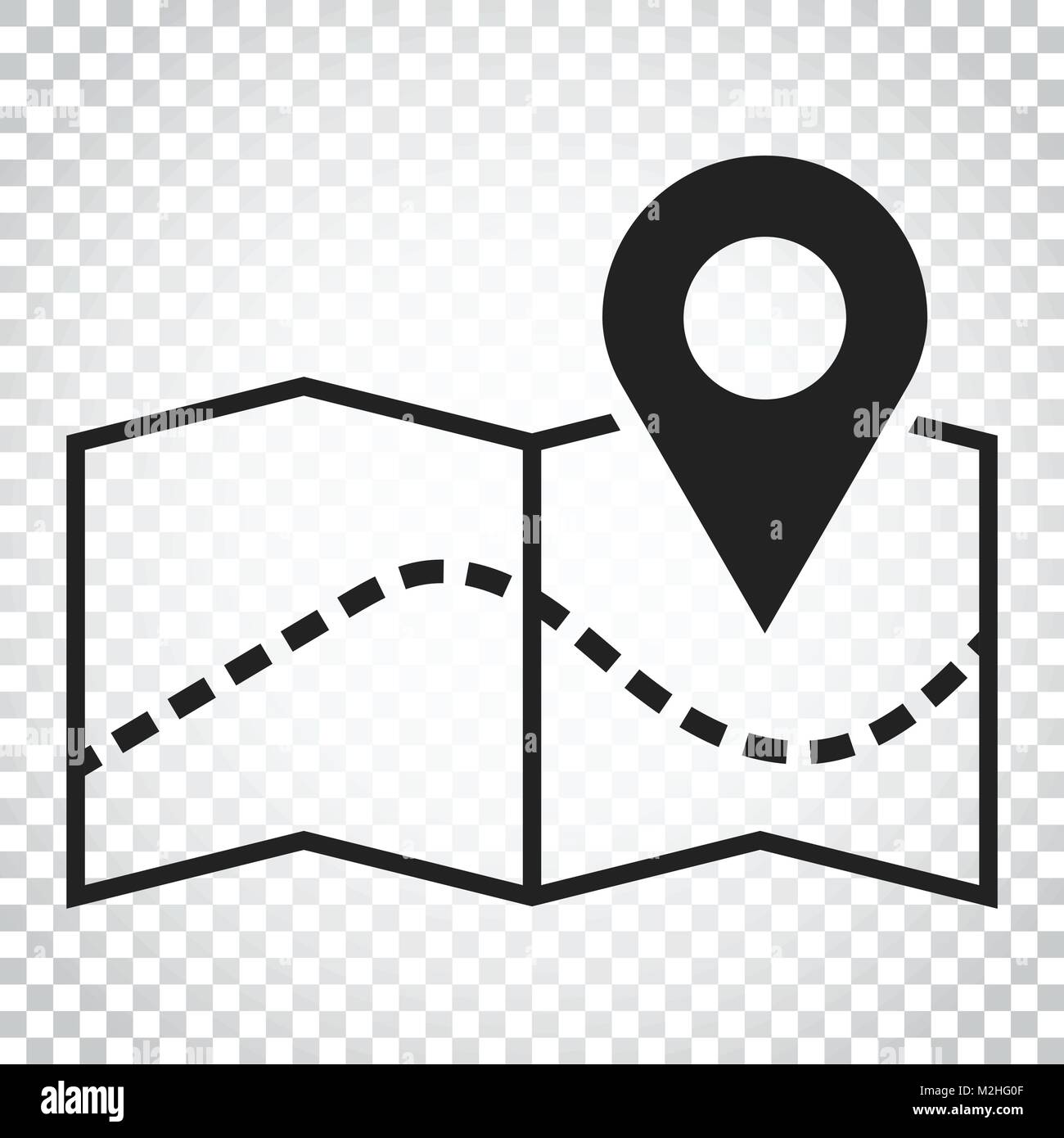 Pin on the map icon. Map gps vector illustration. Simple business ...