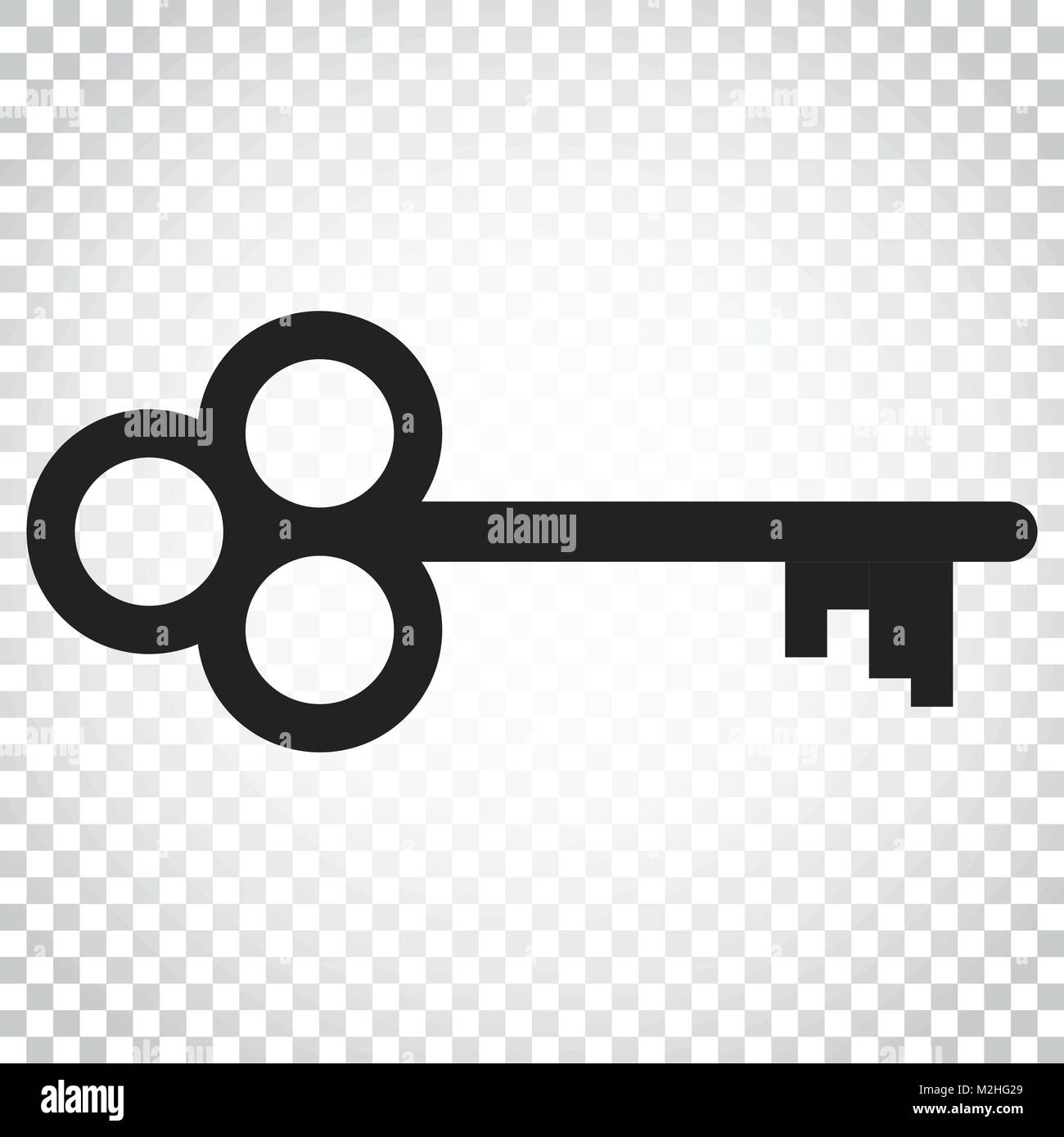 Key vector icon. Key flat illustration. Simple business concept ...