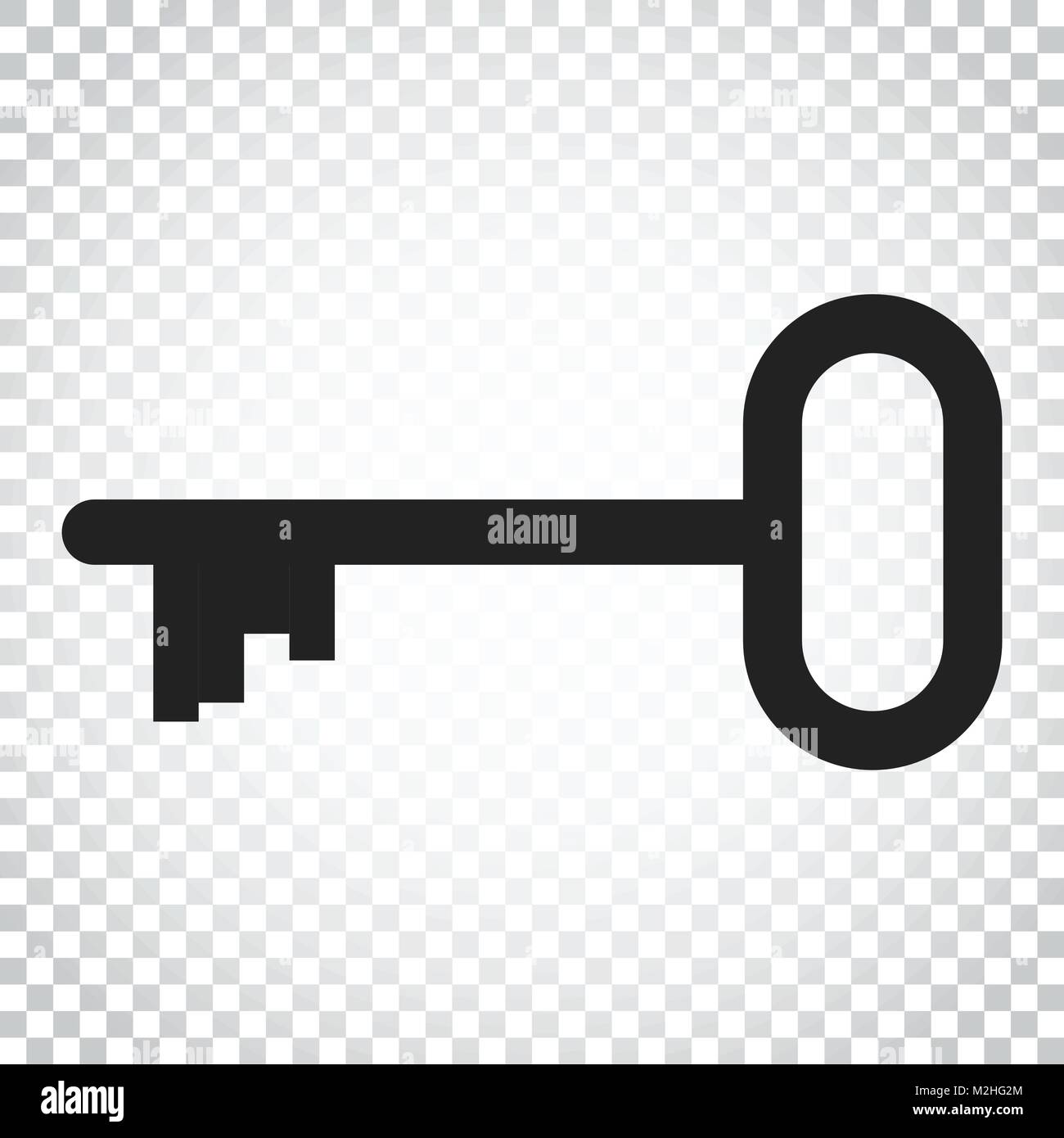 Key vector icon. Key flat illustration. Simple business concept ...