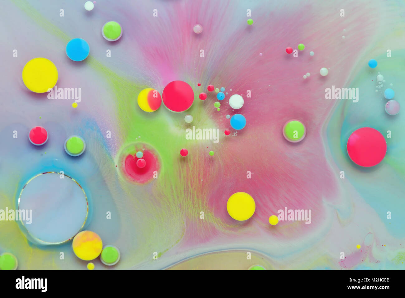 Water, milk and oil closeup abstract Stock Photo - Alamy