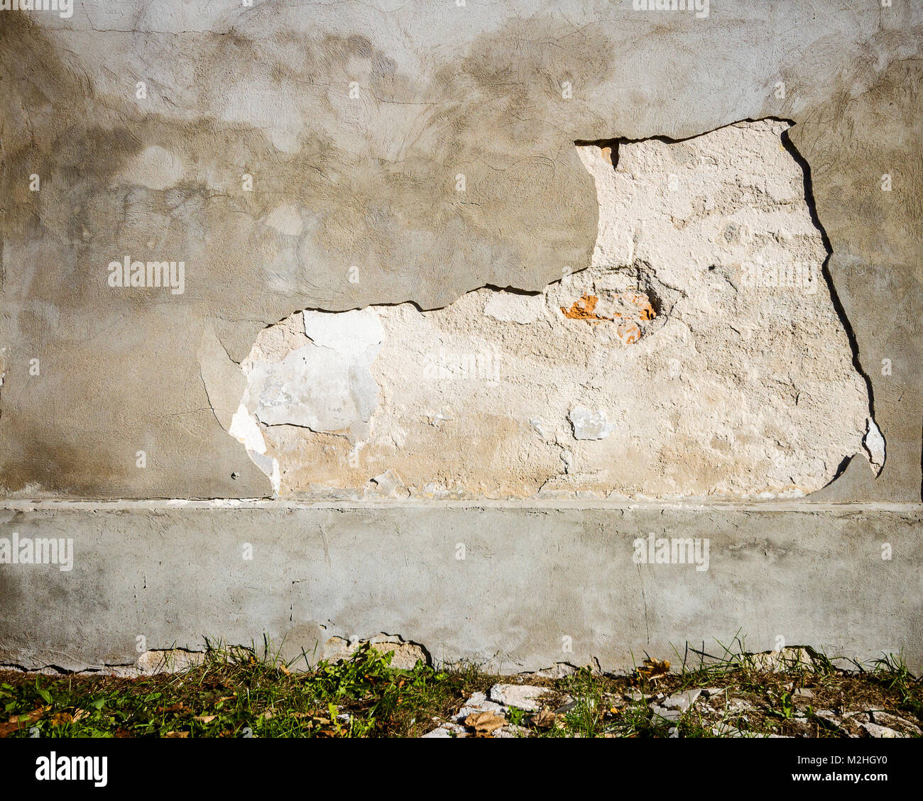 Old weathered wall of bricks and a ground Stock Photo - Alamy