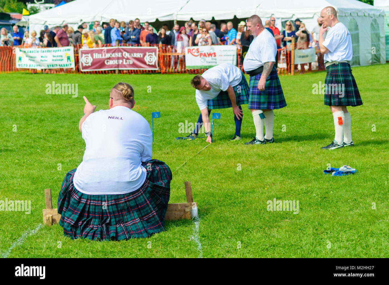 Male competitors preparing to compete in the heavy events at the ...