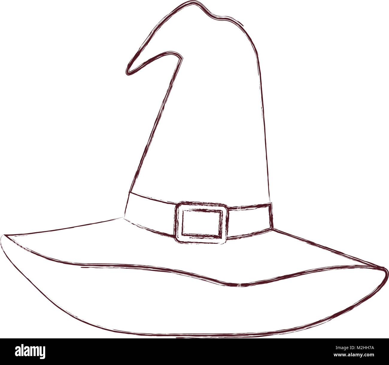 Brown magic hat icon Stock Vector Images - Alamy