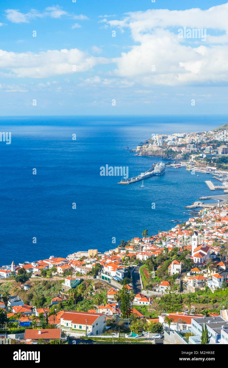 madeira portugal madeira view of Funchal the capital city of Madeira ...