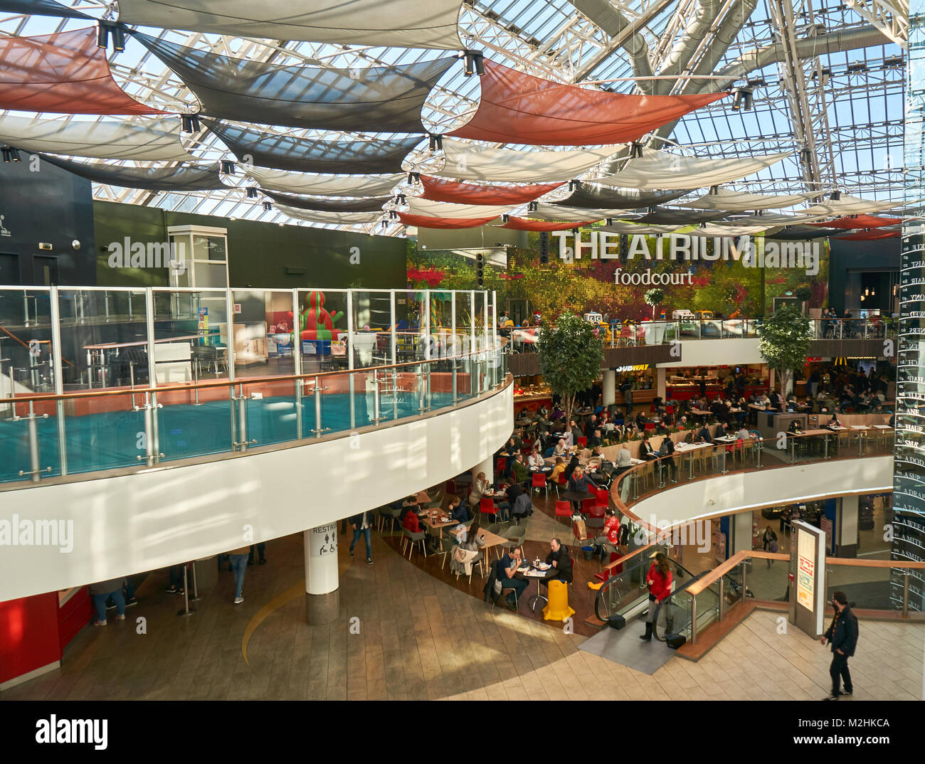 Atrium foodcourt restaurant inside the St Enoch shopping centre in ...