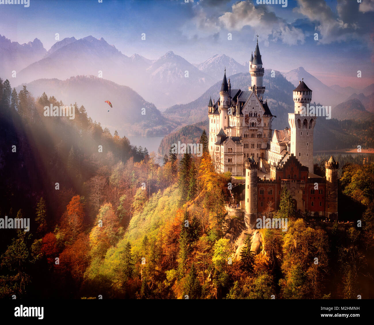 DE - BAVARIA: Neuschwanstein Castle Stock Photo - Alamy