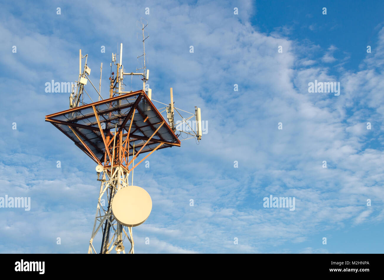 Telecom tower background hi-res stock photography and images - Alamy