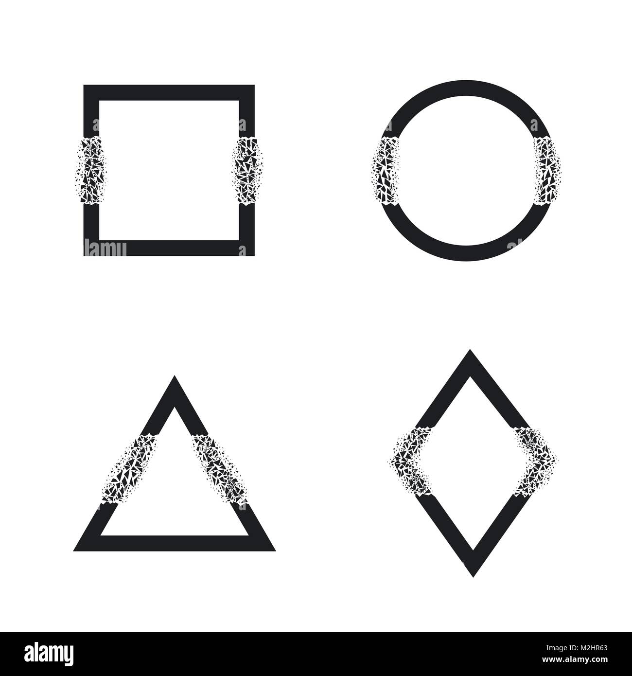 Broken geometric shapes Stock Vector Image & Art - Alamy
