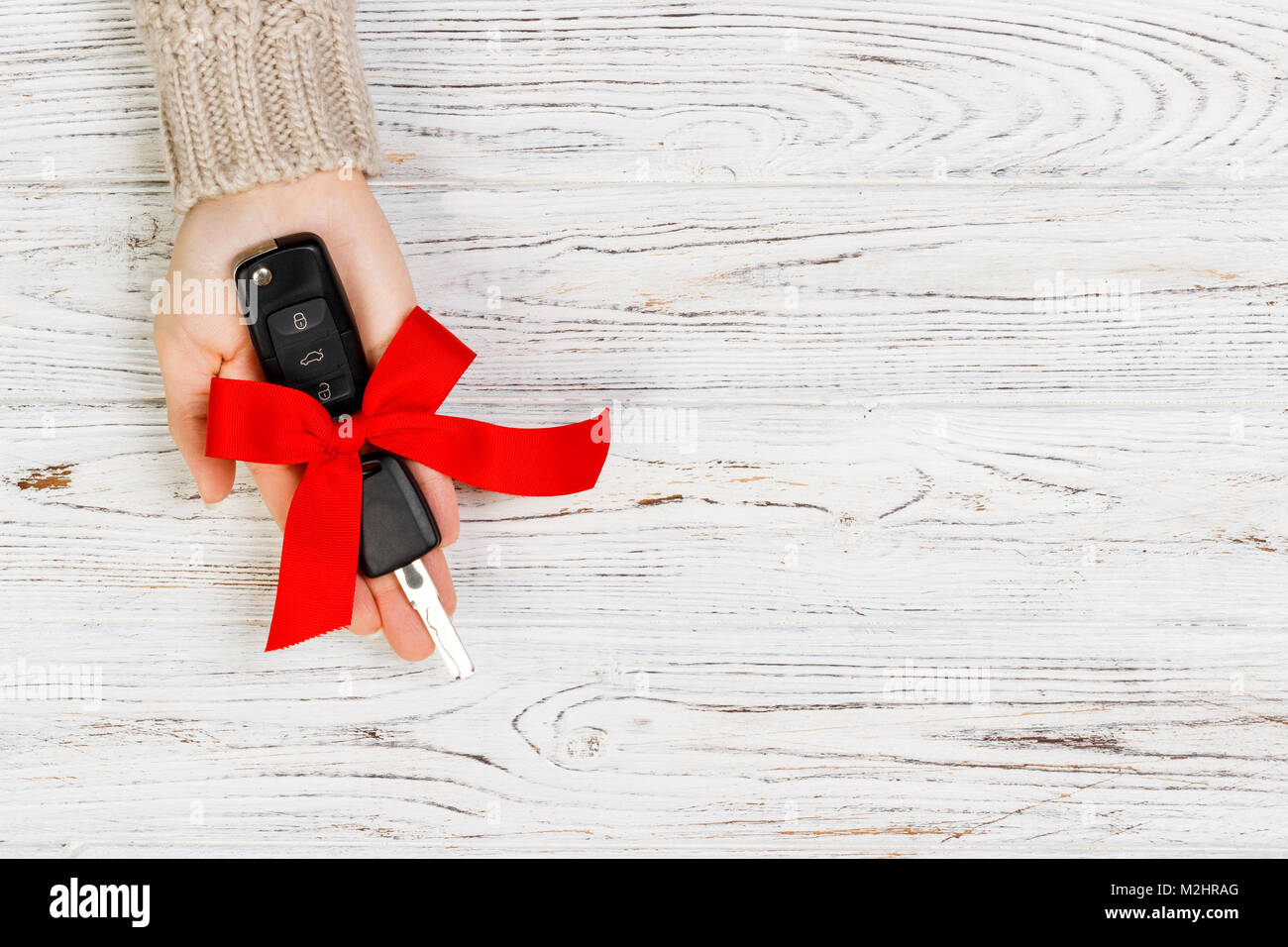 Woman new car bow hi-res stock photography and images - Alamy