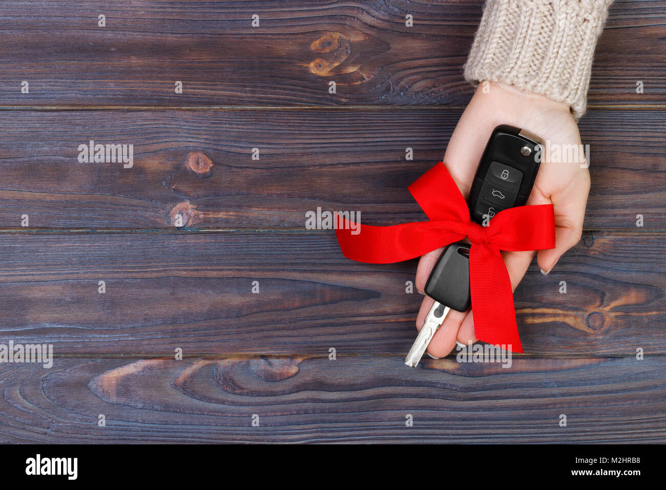 Woman new car bow hi-res stock photography and images - Alamy