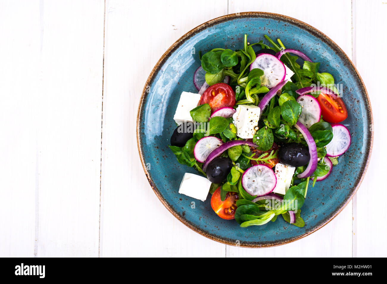 Black olives fresh herbs Cut Out Stock Images & Pictures - Alamy