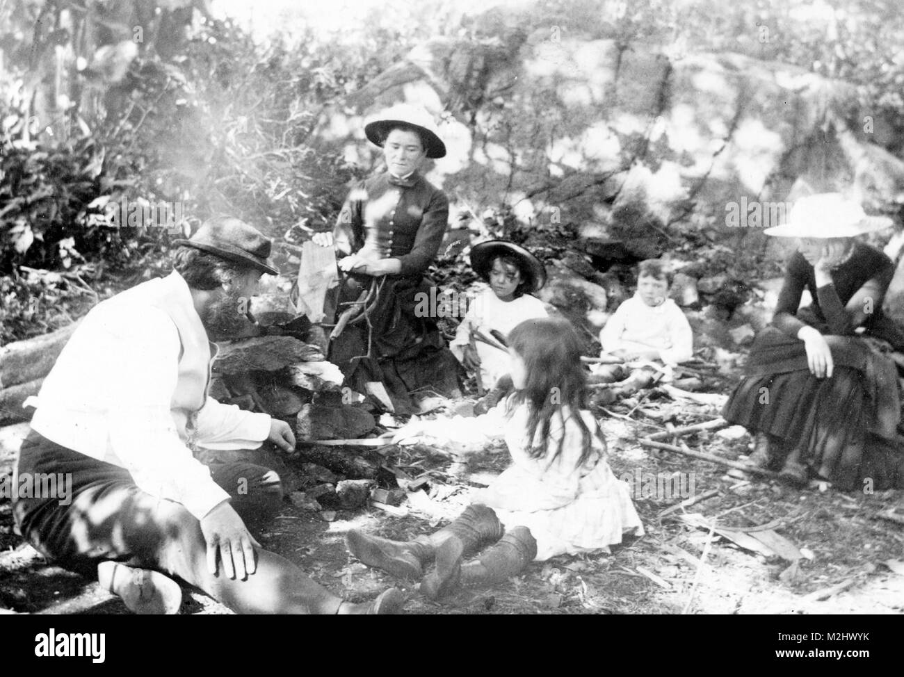 Alexander Graham Bell Family Picnic, 1884 Stock Photo - Alamy