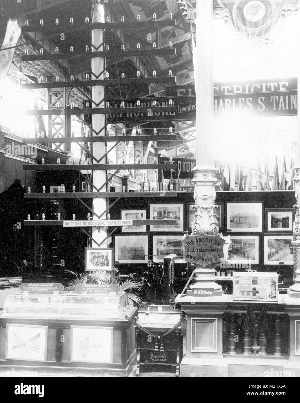 Bell Telephone and Western Electric, Exposition Universelle, 1889 Stock ...