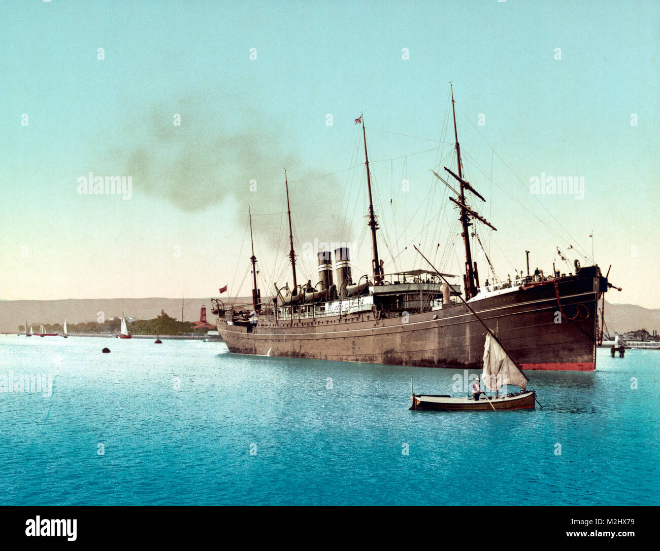 Suez Canal, Port Tewfik, 1905 Stock Photo - Alamy