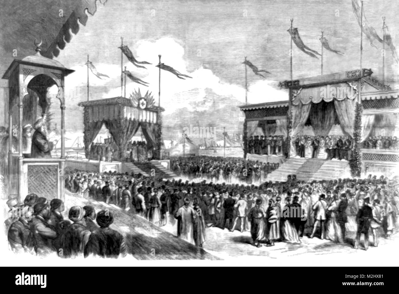 Opening of Suez Canal, 1869 Stock Photo - Alamy