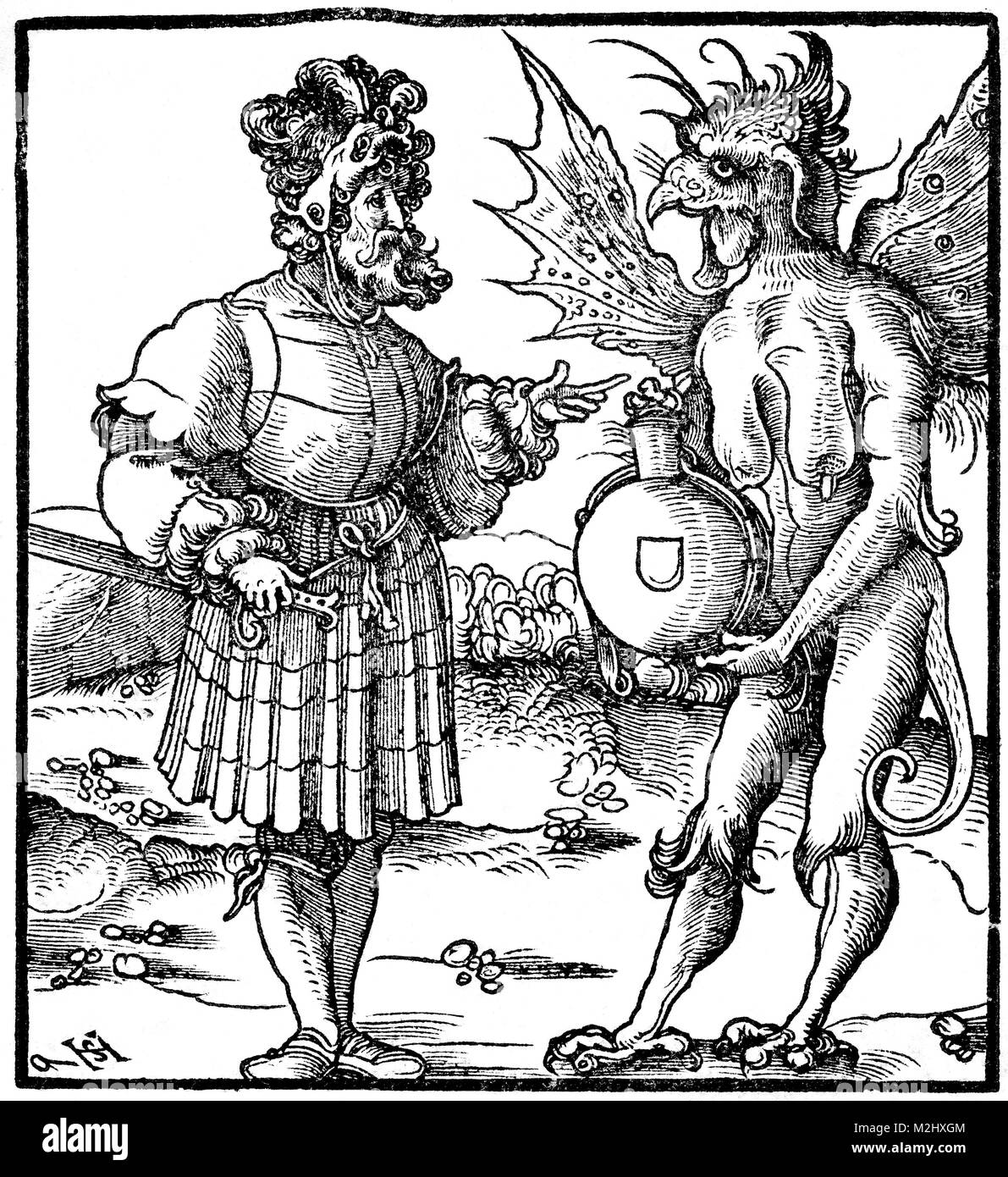 Devil creature Black and White Stock Photos & Images - Alamy