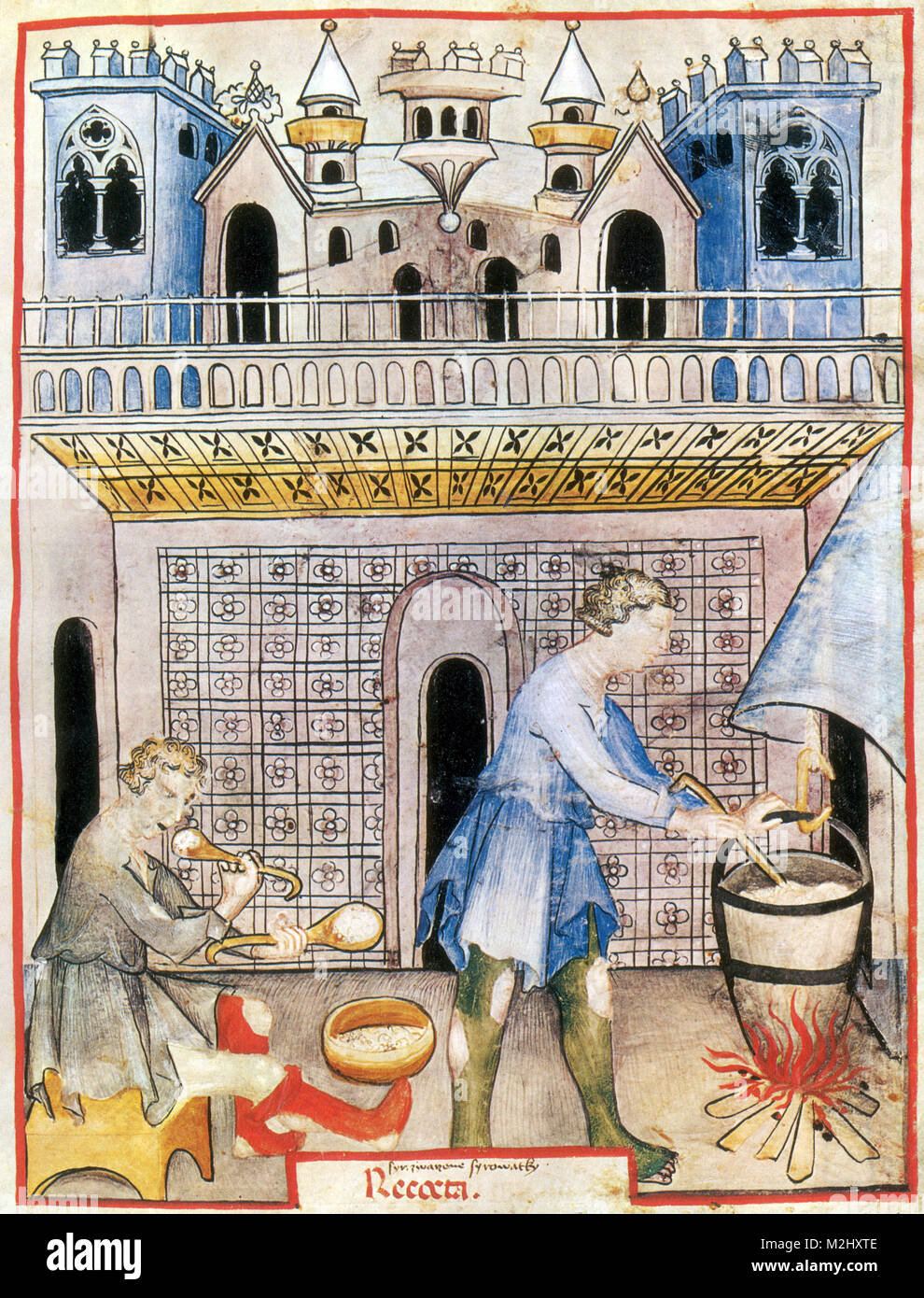 "Tacuinum Sanitatis", Ricotta Stock Photo - Alamy