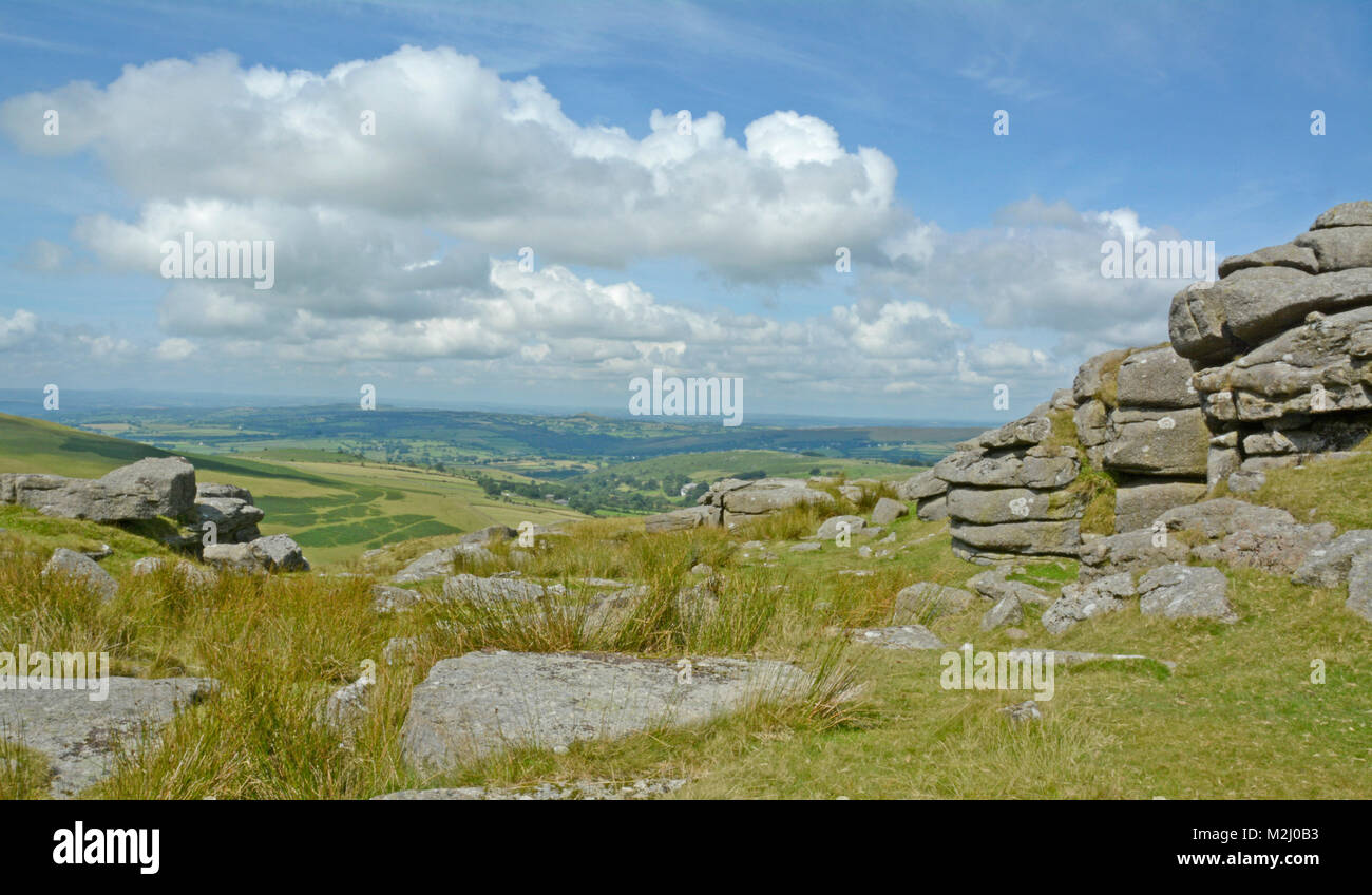 Roos Tor, Dartmoor National Park, Devon Stock Photo - Alamy