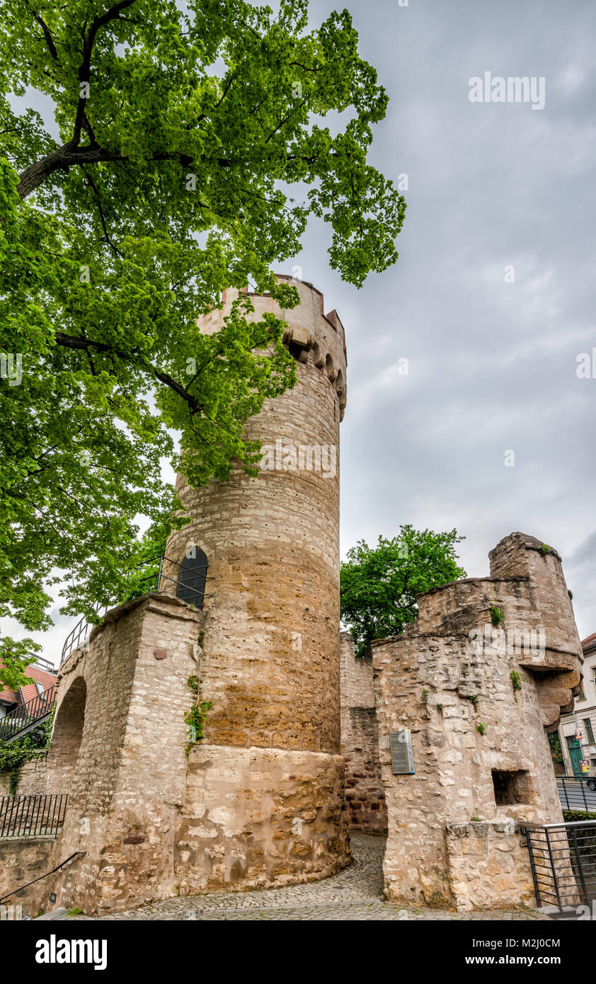Pulverturm, fortified tower in Jena, Thuringia, Germany Stock Photo - Alamy