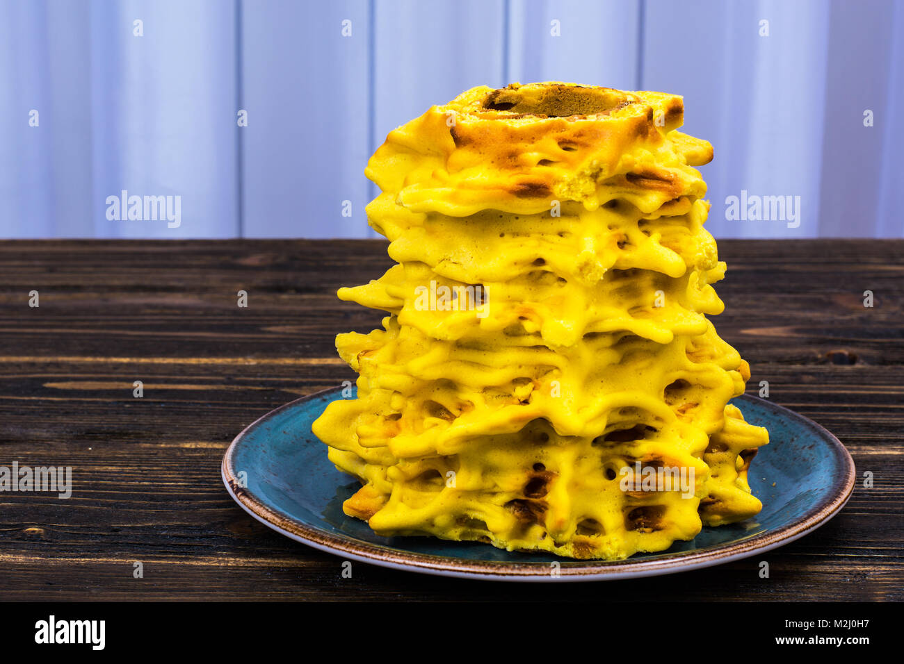 Lithuanian Traditional Sakotis Cake Stock Photo - Alamy