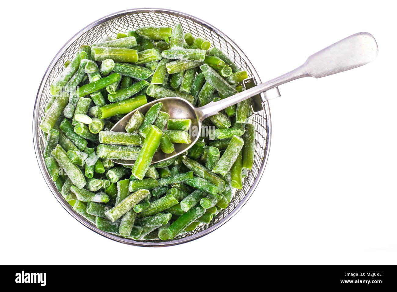 Frozen green string beans Stock Photo - Alamy
