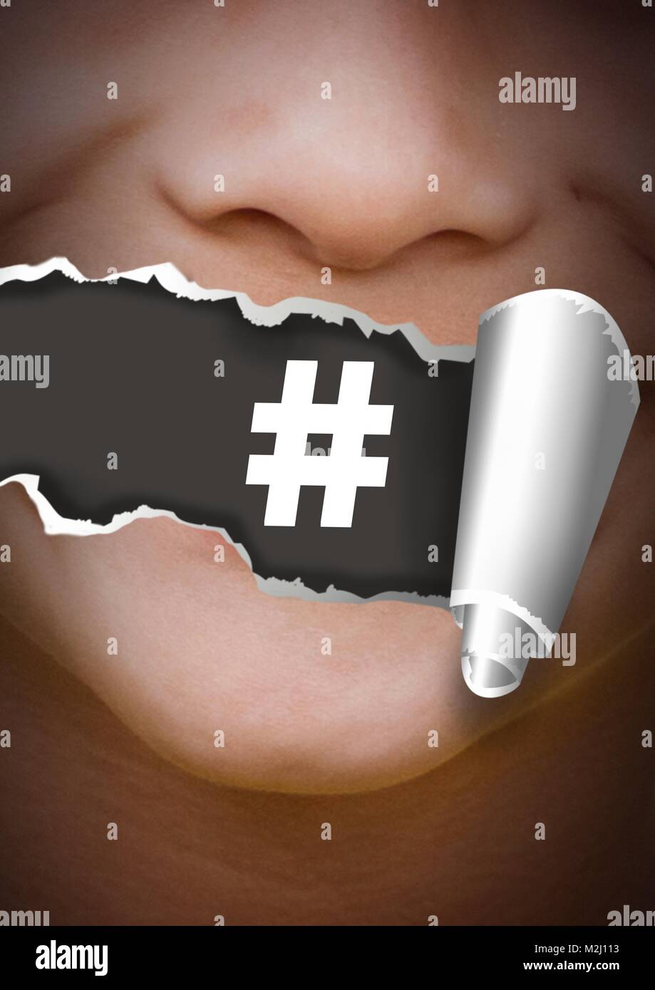 Torn paper face hi-res stock photography and images - Alamy