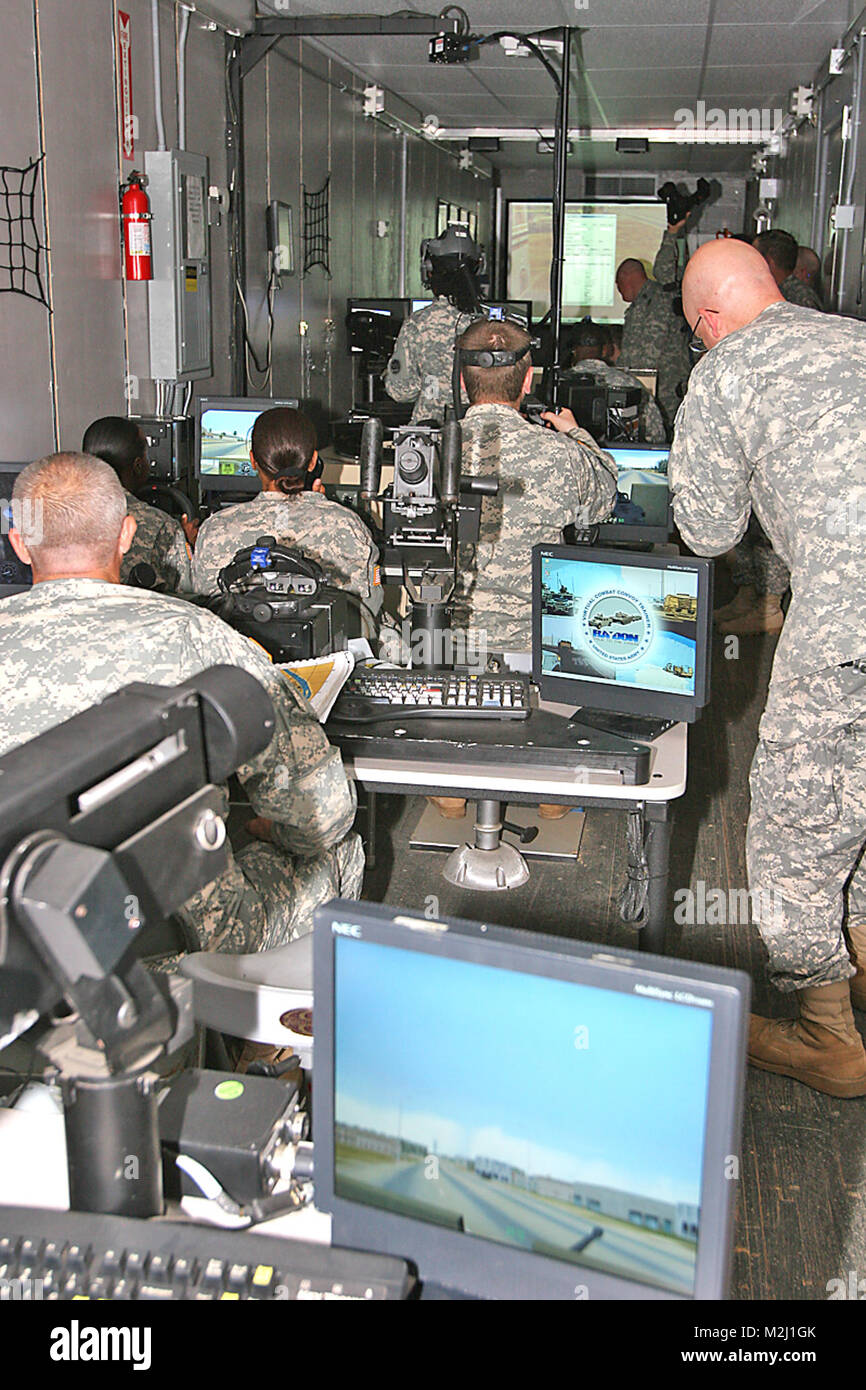 Virtual Convoy Operations Trainer by Georgia National Guard Stock Photo ...
