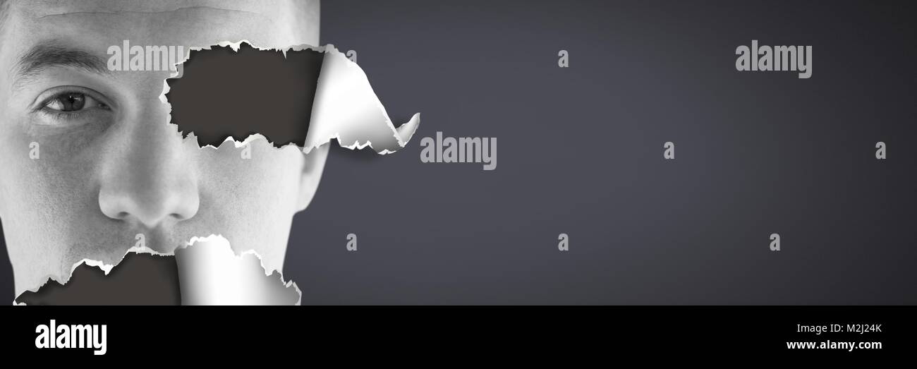 Mans face graphic hi-res stock photography and images - Alamy