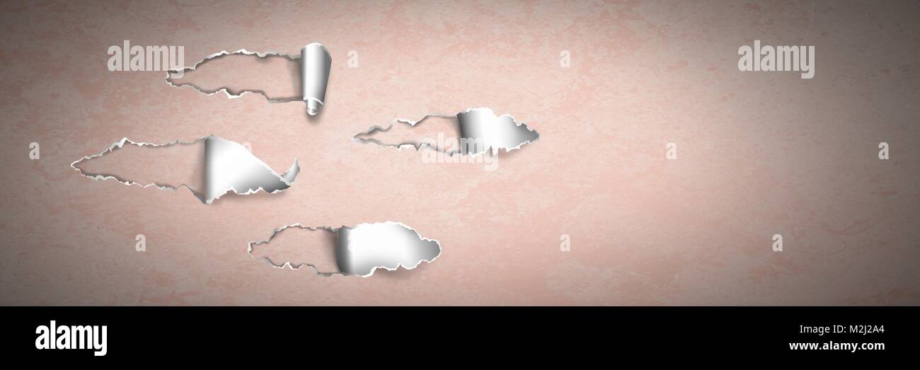 Torn paper ripped markings Stock Photo - Alamy