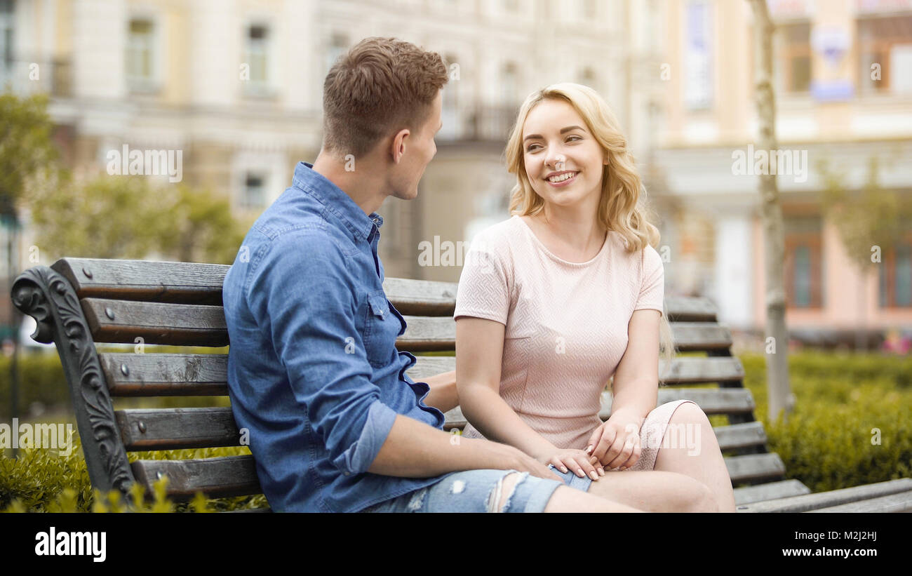 Boyfriend caressing his girlfriend hi-res stock photography and images ...
