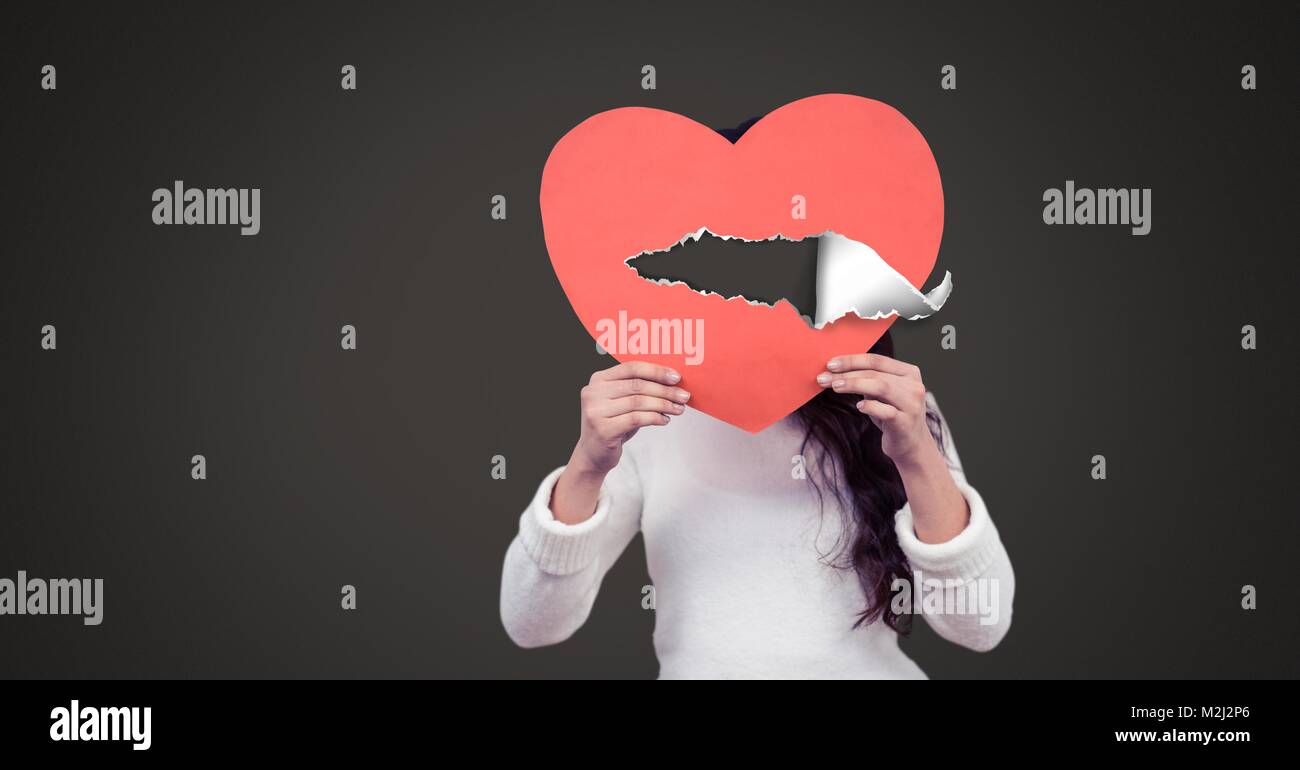 Half full half empty heart hi-res stock photography and images - Alamy