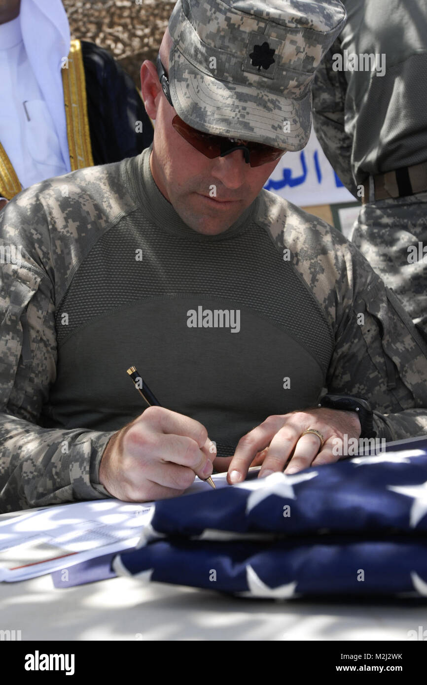Signing over the base by 1st Armored Division and Fort Bliss Stock ...