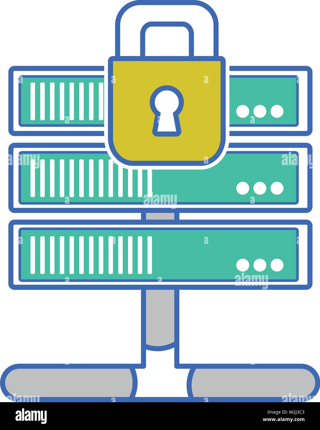 wifi router technology with padlock security Stock Vector Image & Art ...
