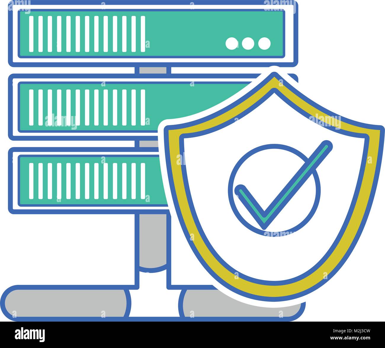 wifi router technology with shield security Stock Vector Image & Art ...