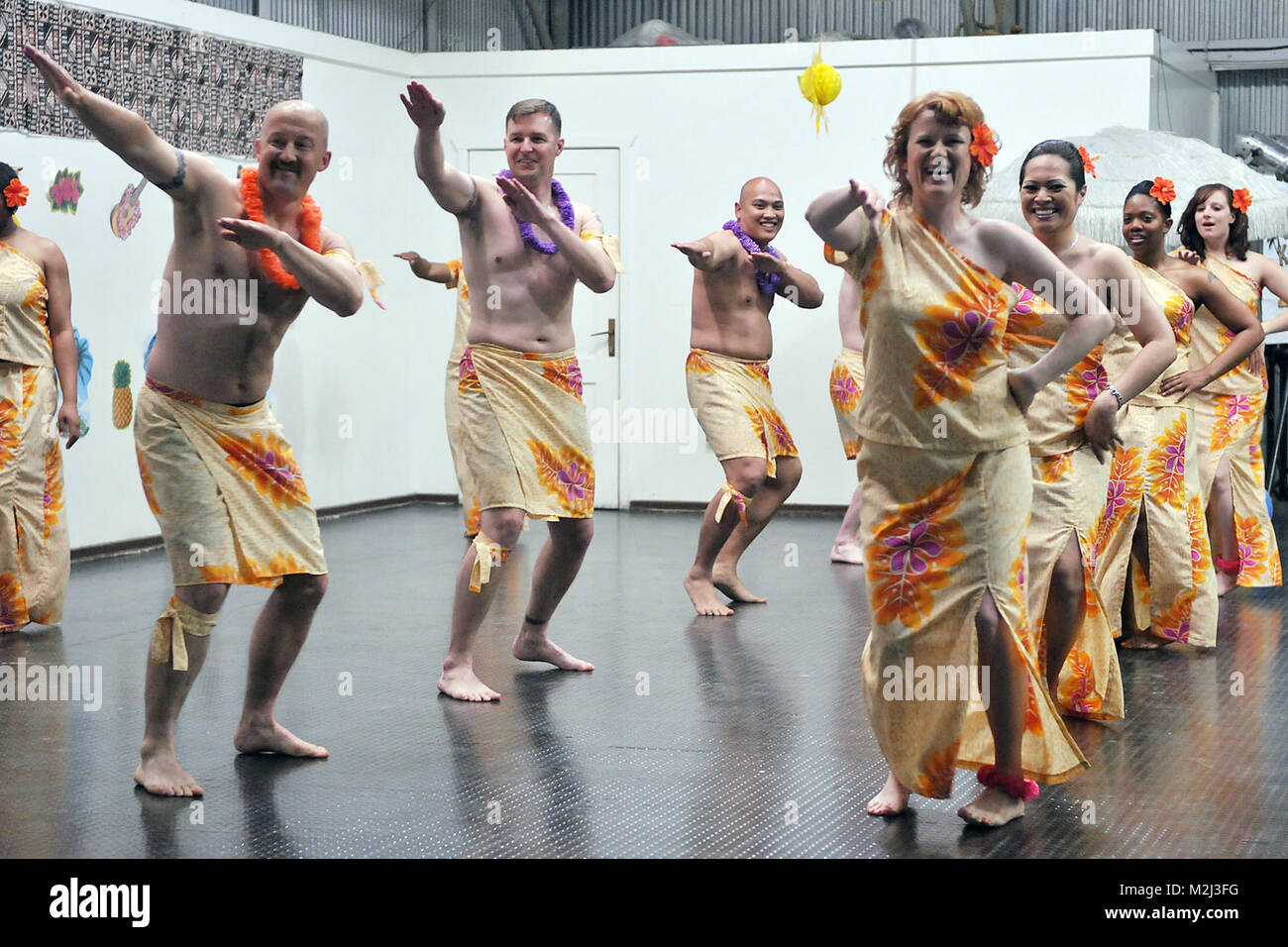 NATO Kosovo Force soldiers dance by EUCOM Stock Photo - Alamy