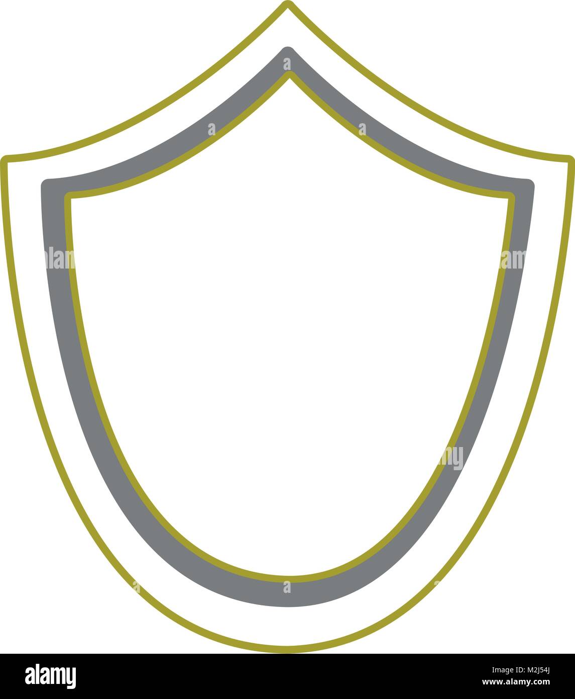 yellow line shield security protection symbol Stock Vector Image & Art ...