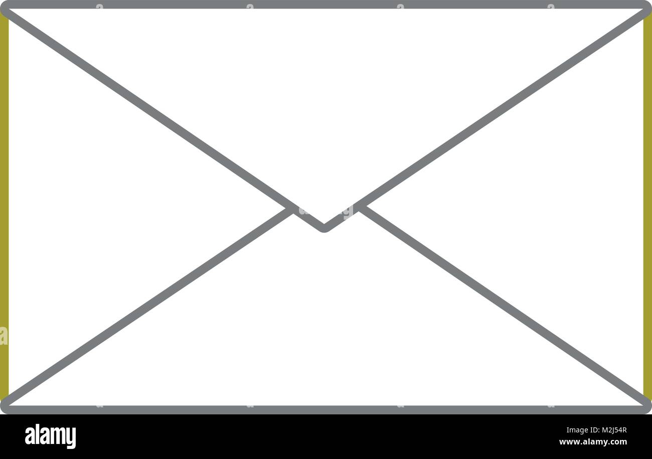 yellow line e-mail text letter message symbol Stock Vector Image & Art ...