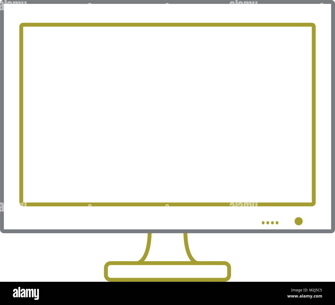 yellow line electronic screen computer technology Stock Vector Image ...