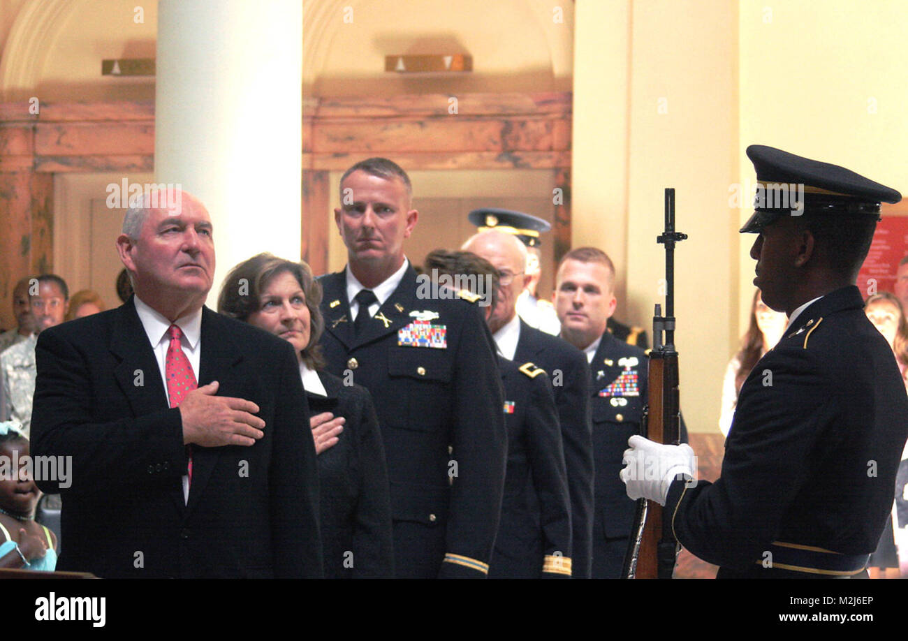 Pledge of Allegiance at Georgia's capitol by Georgia National Guard ...