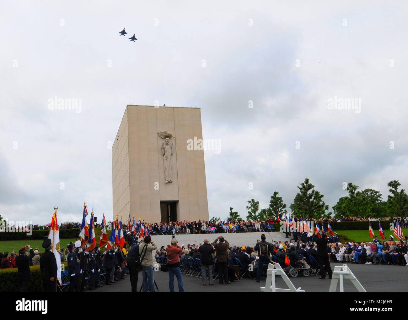 Air Force jets flyover Memorial Day ceremony in France by EUCOM Stock ...