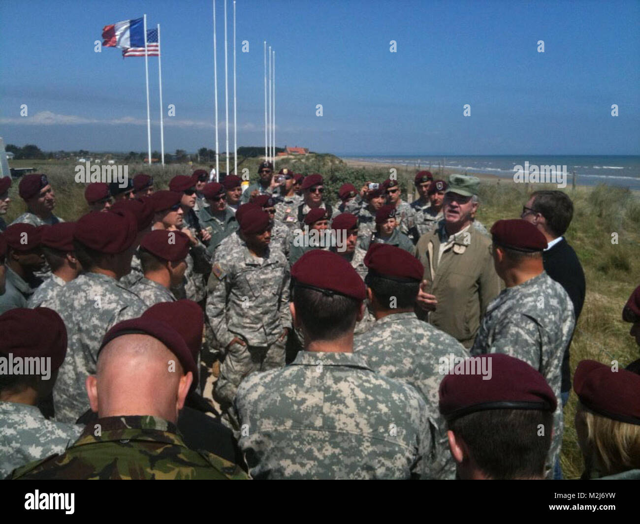A retired colonel shares some D-Day history with U.S. and British ...
