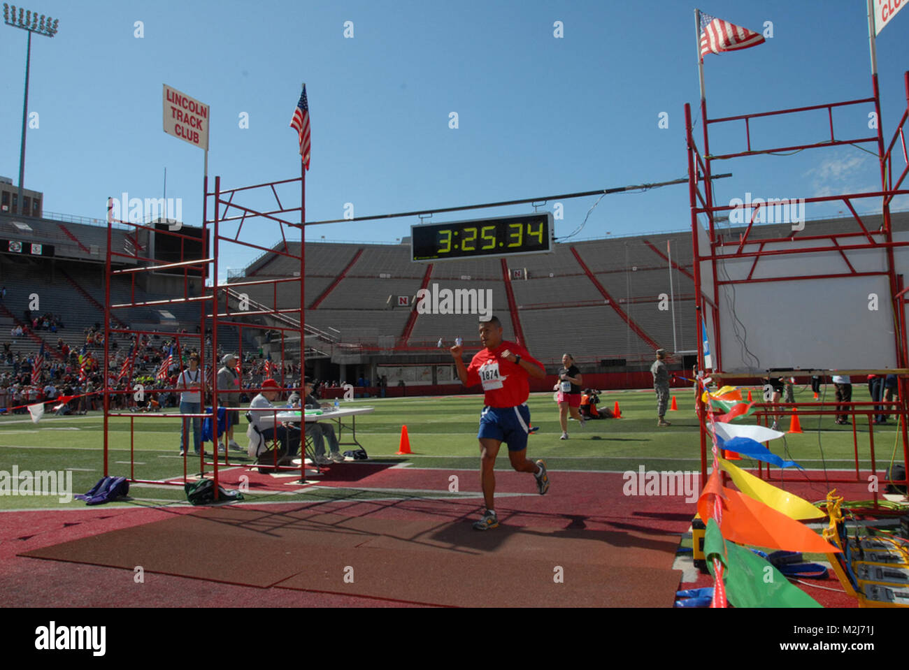 Crossing the finish line by Ohio National Guard Stock Photo - Alamy