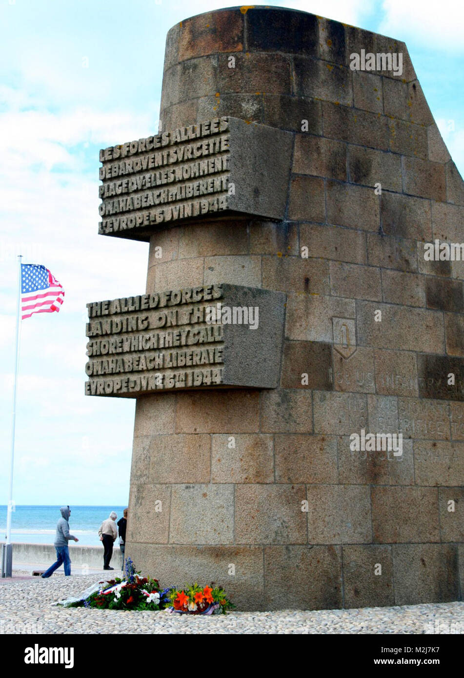 National Guard memorial at Normandy by EUCOM Stock Photo - Alamy