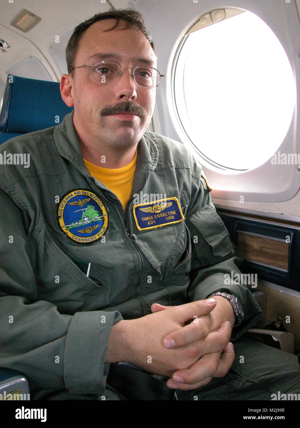 Lt. John Alcorn and Marine Major Jack "Sparky" Landreth pilot the c12b ...