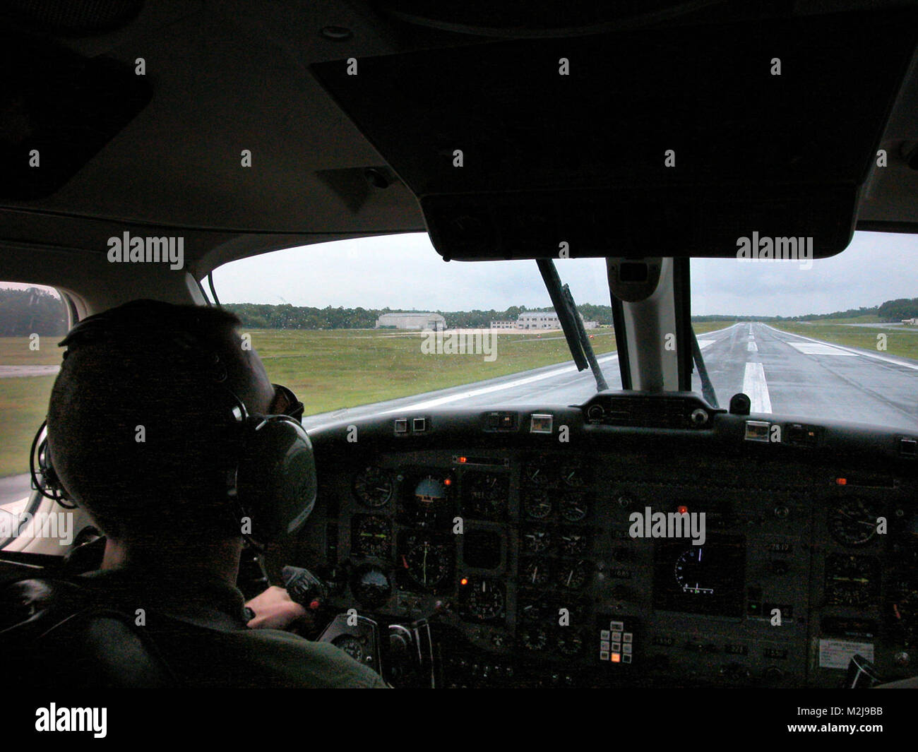 Lt. John Alcorn and Marine Major Jack "Sparky" Landreth pilot the c12b ...