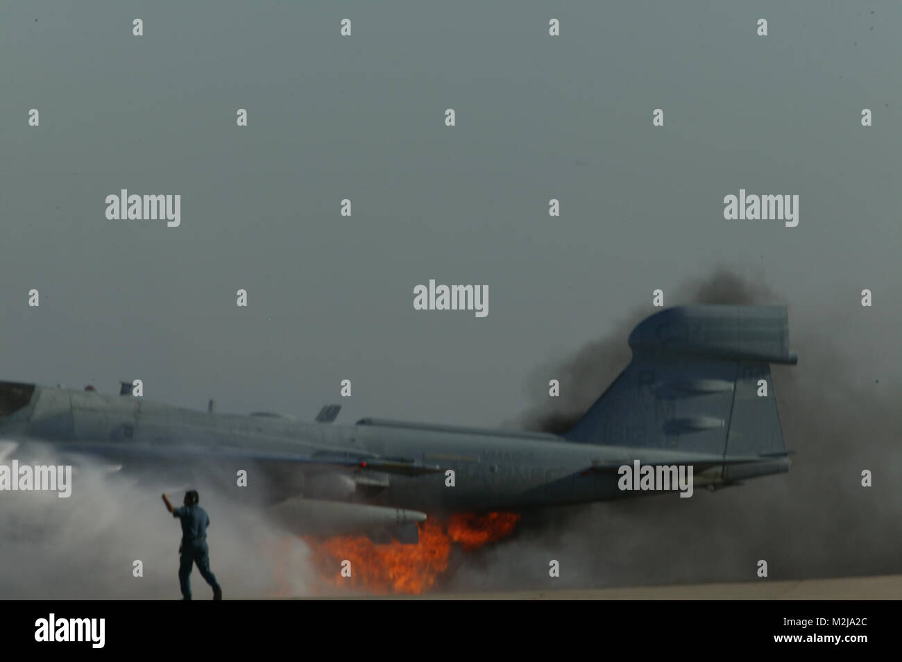 EA-6B Fire 0011 by navalsafetycenter Stock Photo - Alamy