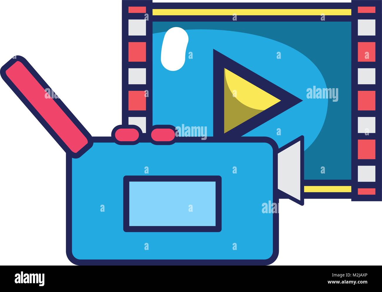 video camera recorder with play video Stock Vector Image & Art - Alamy
