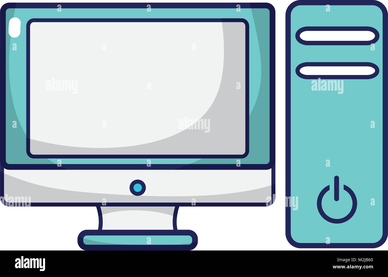 electronic screen computer with cpu technology Stock Vector Image & Art ...